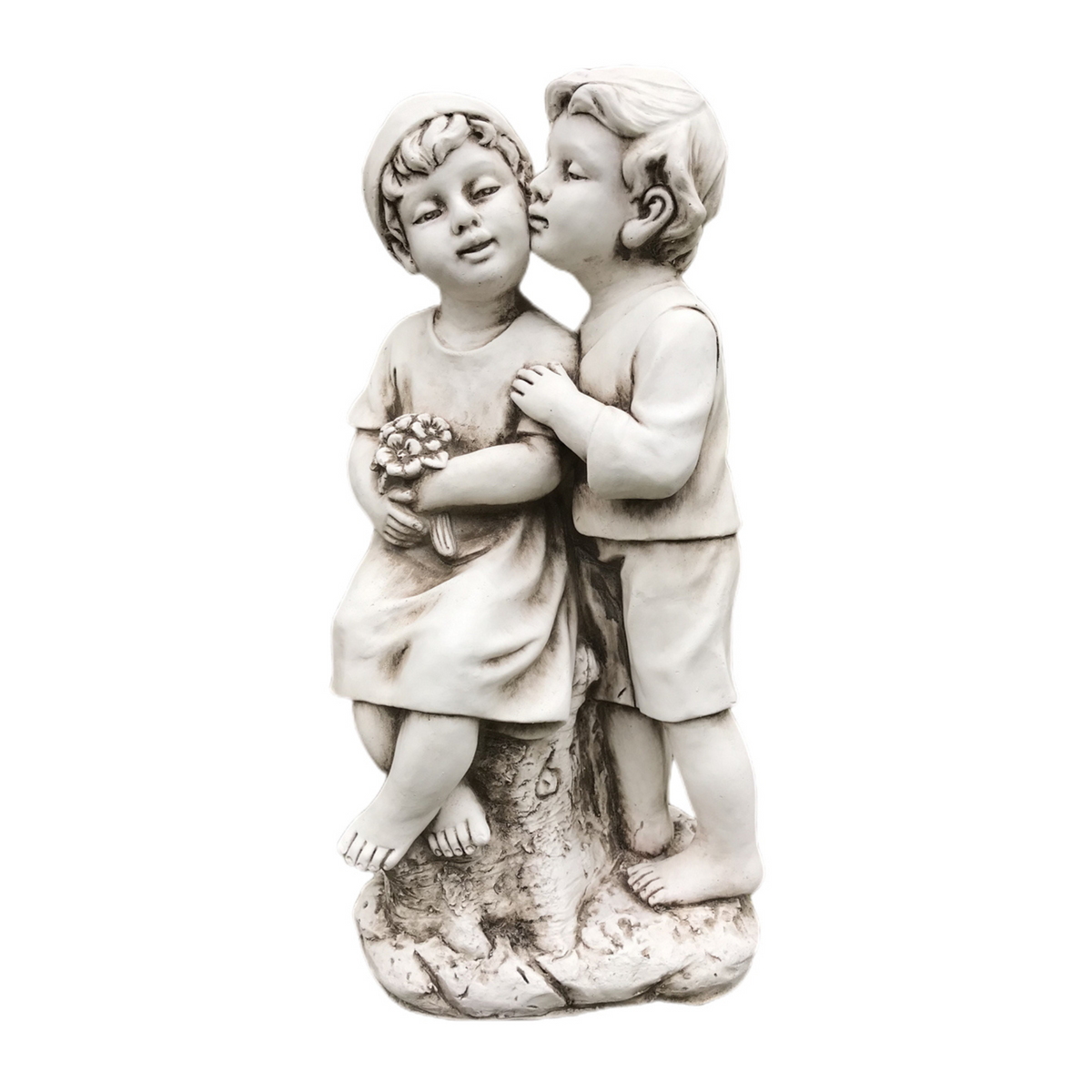 Statue Girl & Boy Hugging|the complete garden – The Complete Garden
